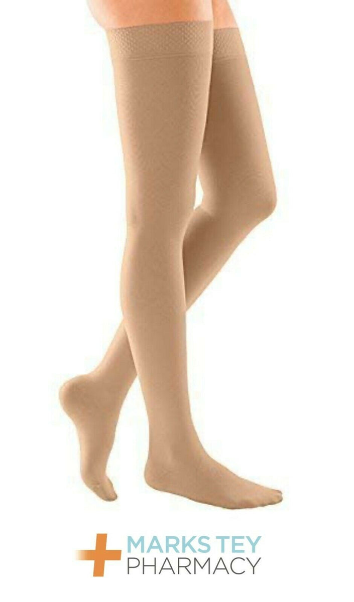 Duomed Class 1 Stockings Thigh Sand Closed Toe – Marks Tey Pharmacy