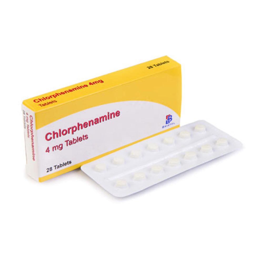 Chlorphenamine tablets 4mg - pack of 30 (P) – Marks Tey Pharmacy
