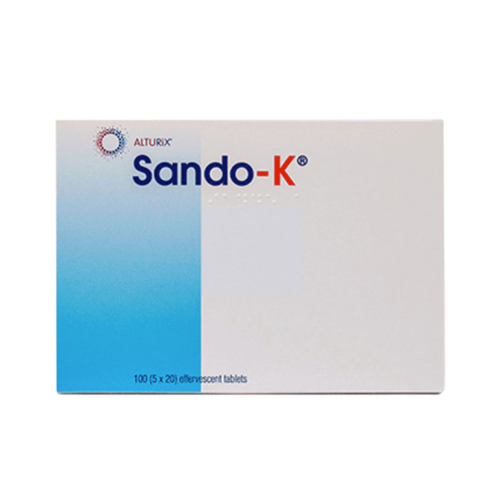 Sando-K Effervescent Tablets 470mg - pack of 100 (P) – Marks Tey Pharmacy