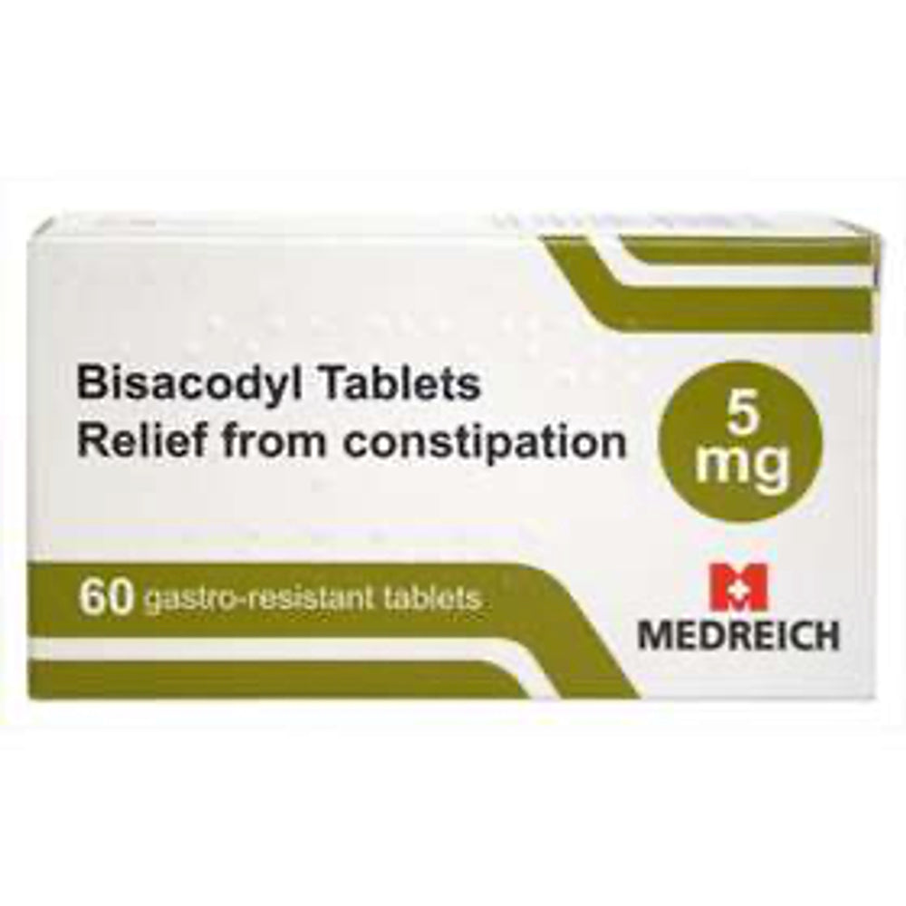 Bisacodyl tablets 5mg - pack of 60 (P) – Marks Tey Pharmacy