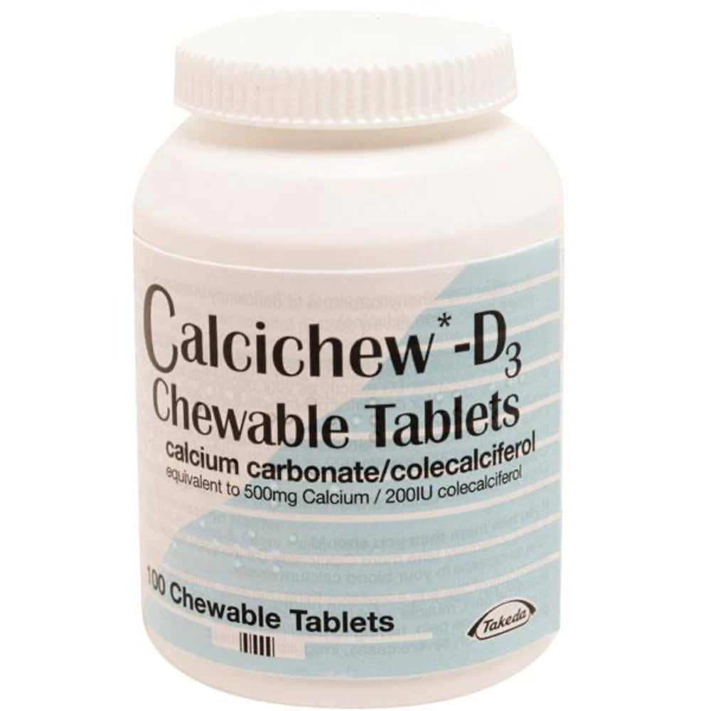 Calcichew D3 Chewable Tablets 500mg/200iu - 100's (P) – Marks Tey Pharmacy