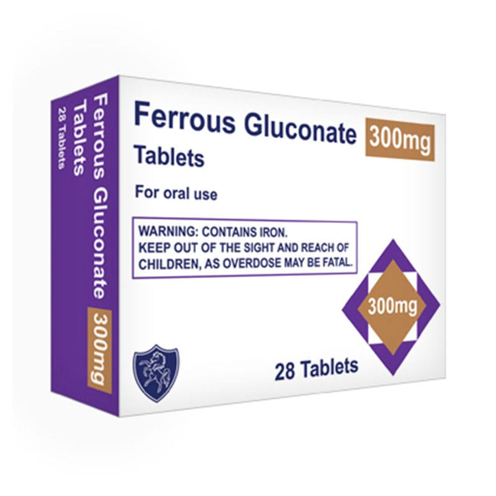 Ferrous gluconate tablets 300mg -pack of 28 (P) – Marks Tey Pharmacy
