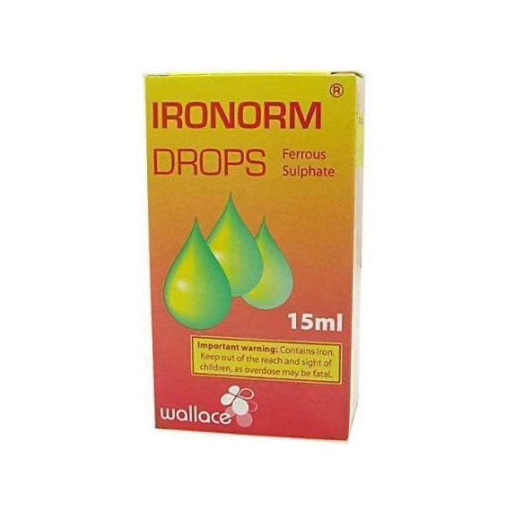 Ironorm (125mg ferrous sulphate drops sugar free) 15ml (P) – Marks Tey ...