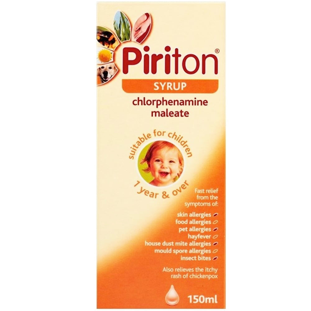 Piriton Syrup 2mg/5ml - 150ml (P) – Marks Tey Pharmacy