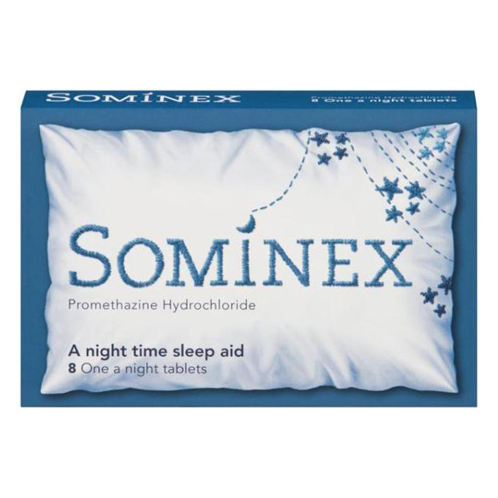 Sominex tablets 20mg - pack of 8 (P) – Marks Tey Pharmacy